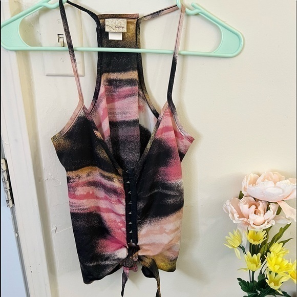 Daytrip | Tops | Nwot Daytrip Super Sexy Sheer Deep Vneckbuttonup ...